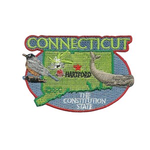 Connecticut Patch – CT State Travel Patch Souvenir Applique 3" Iron on ...