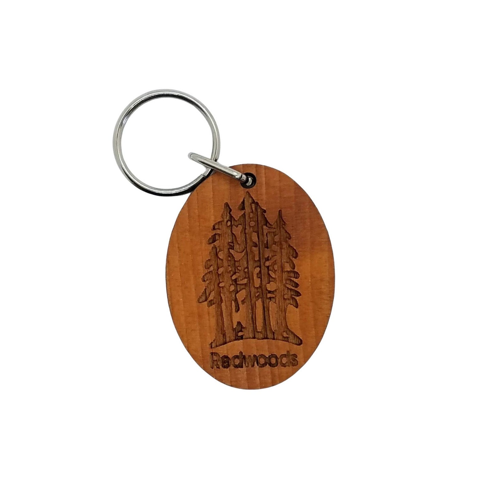 Redwood Trees Grove Wood Keychain California Redwood Souvenir | Etsy