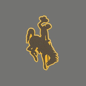 Wyoming Decal – WY Bucking Horse Sticker - Travel Sticker – Souvenir ...