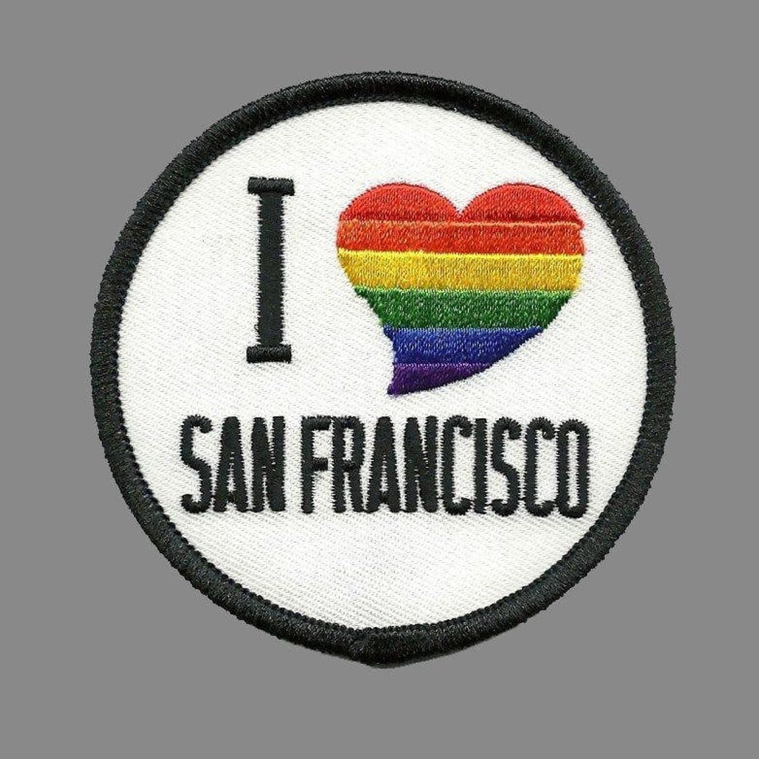 San Francisco Iron on Patch – I Love SF – California Souvenir – Travel ...