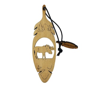 Ketchikan Alaska Moose Christmas Ornament Wood Laser Cut Handmade in ...