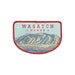 Utah Patch UT Wasatch Range Travel Patch Souvenir Patch 3.8 Iron on Sew ...