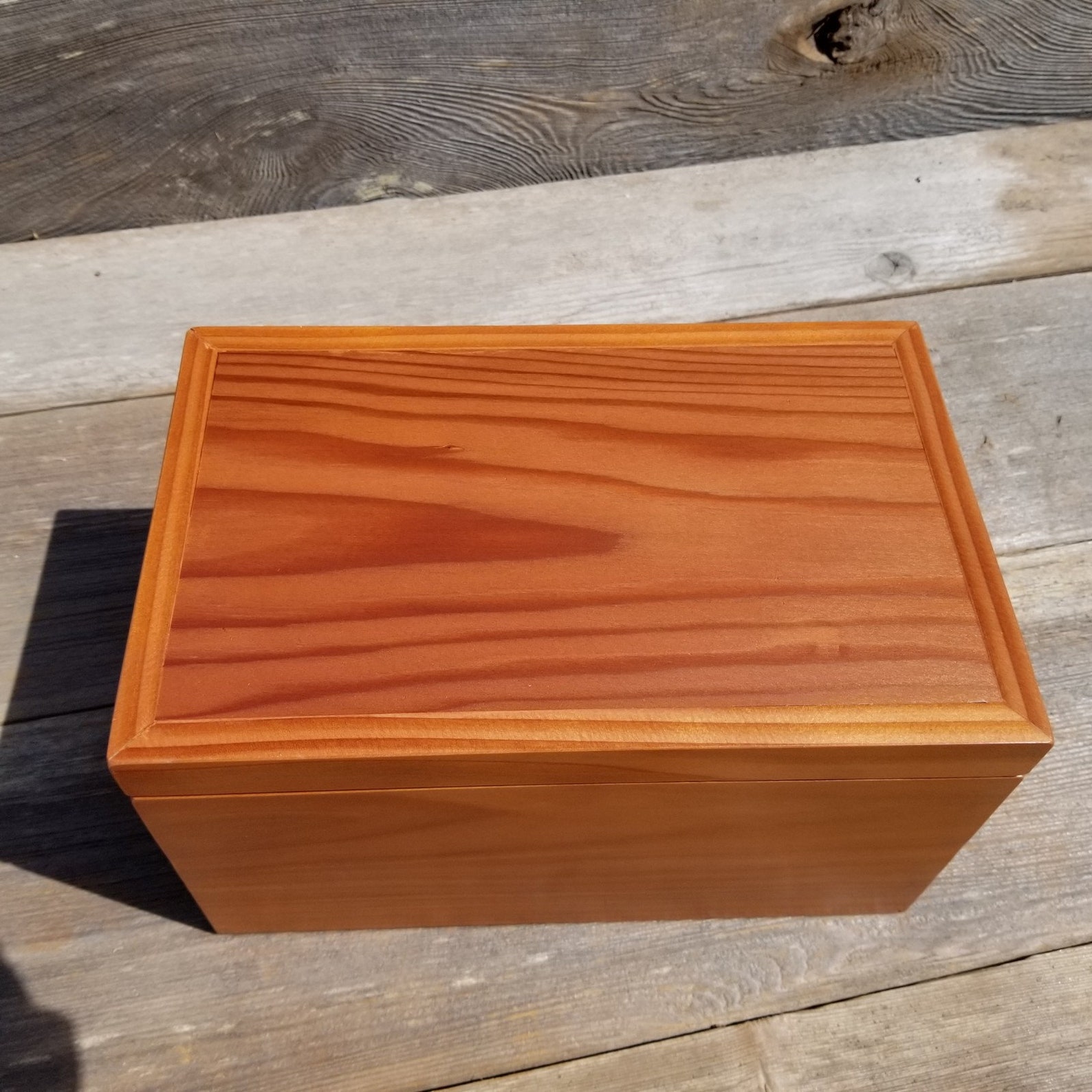 Wood Jewelry Box Redwood Handmade California Storage 276 5th - Etsy