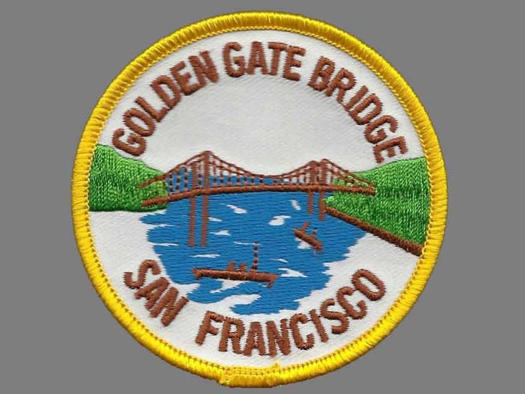 San Francisco Patch – Golden Gate Bridge – California Souvenir Iron on ...