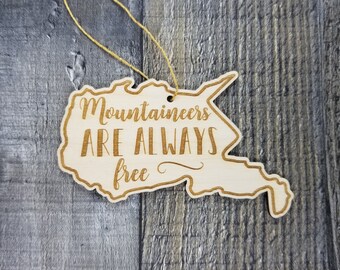 West Virginia Quilted Ornament - Etsy