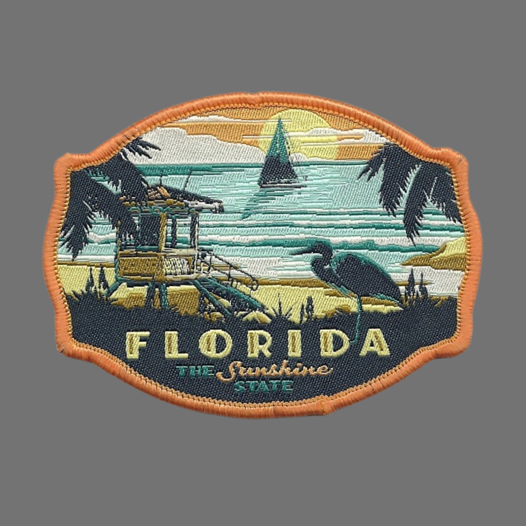 Florida Patch – FL the Sunshine Statetravel Patch – Souvenir Patch ...
