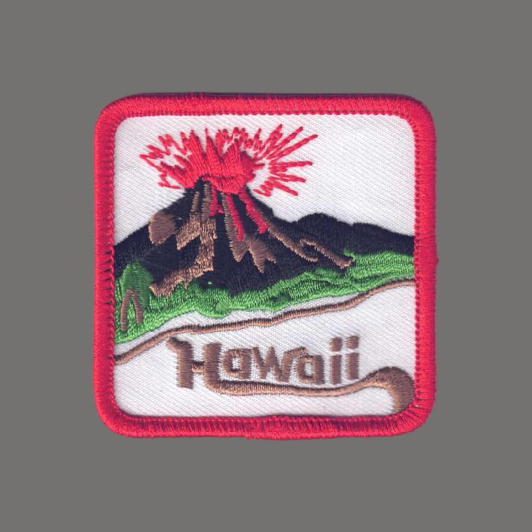 Hawaii Patch Iron on - Hawaiian Islands - Hawaii Volcano Travel ...