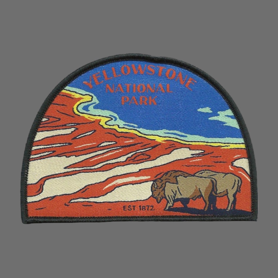 Wyoming Patch – Yellowstone National Park - Travel Patch – Souvenir ...