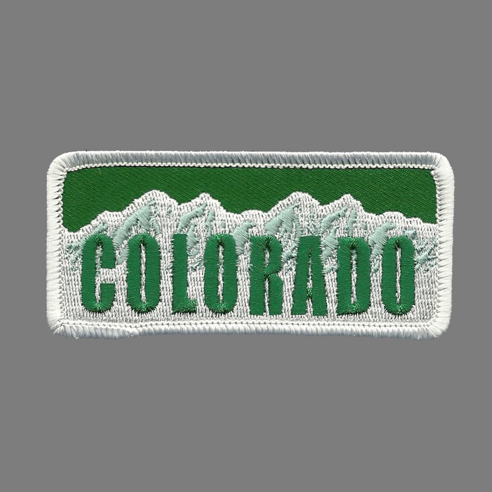 Colorado Patch CO License Plate Travel Patch CO Souvenir | Etsy