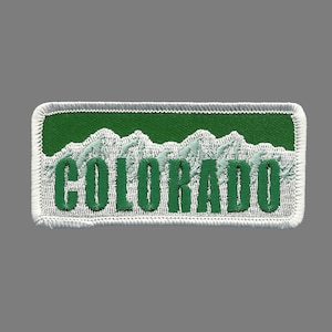 Colorado Patch – CO License Plate Travel Patch CO Souvenir ...