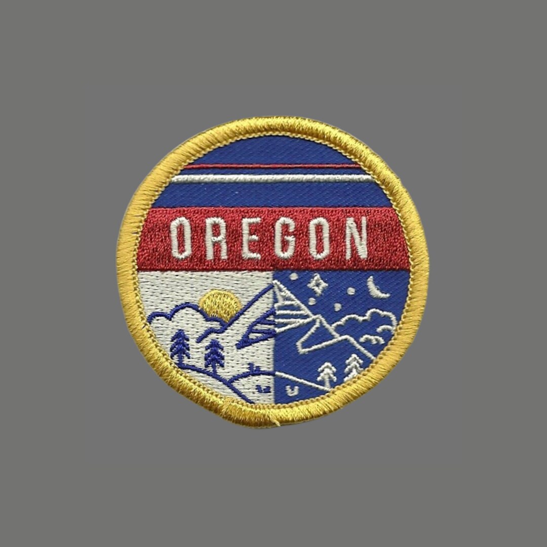 Oregon Patch – OR State Travel Patch Souvenir Applique 2.25" Iron on ...