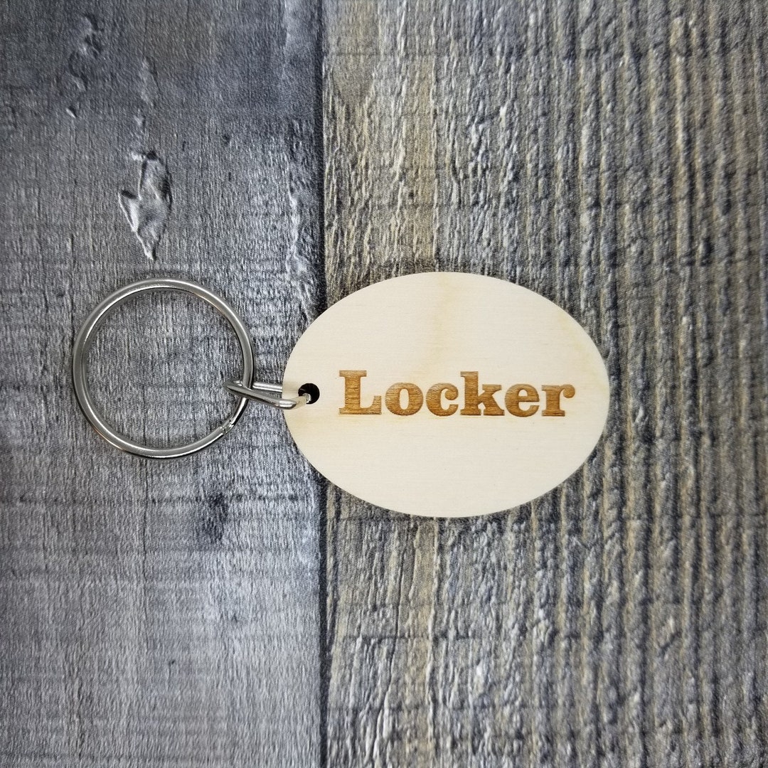 Locker Wood Keychain Key Ring Keychain Gift Key Chain Key Tag Key Ring ...