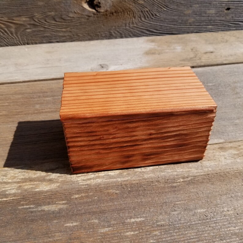 Wood Box Redwood Rustic Handmade California Redwood Jewelry | Etsy