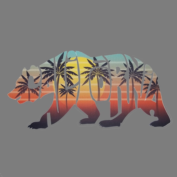 California Decal CA Bear Travel Sticker Souvenir Sticker - Etsy