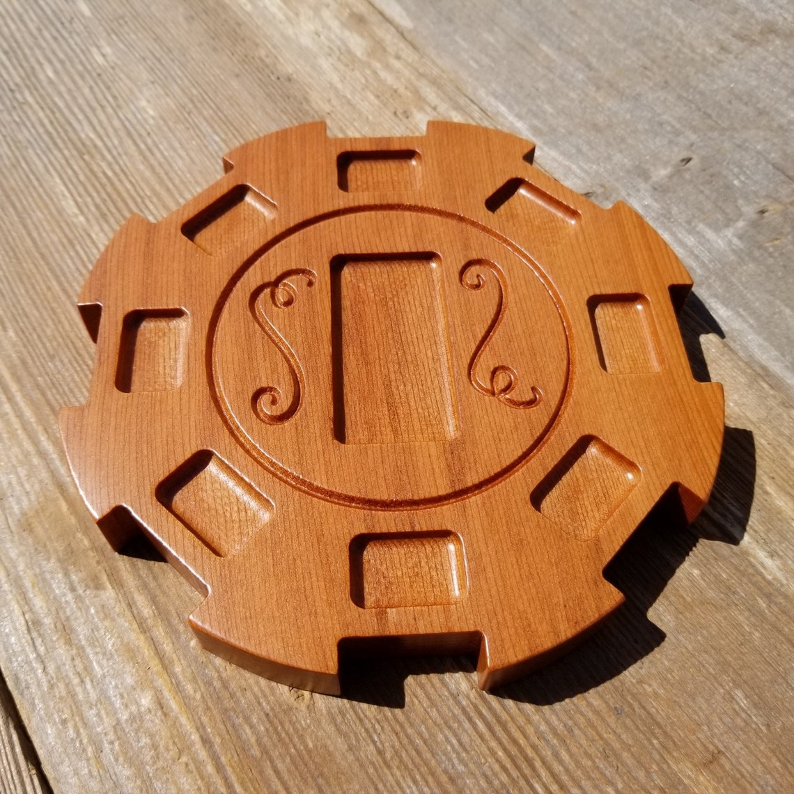 Domino Mexican Train HUB With Train Pockets 8 Positions - Etsy