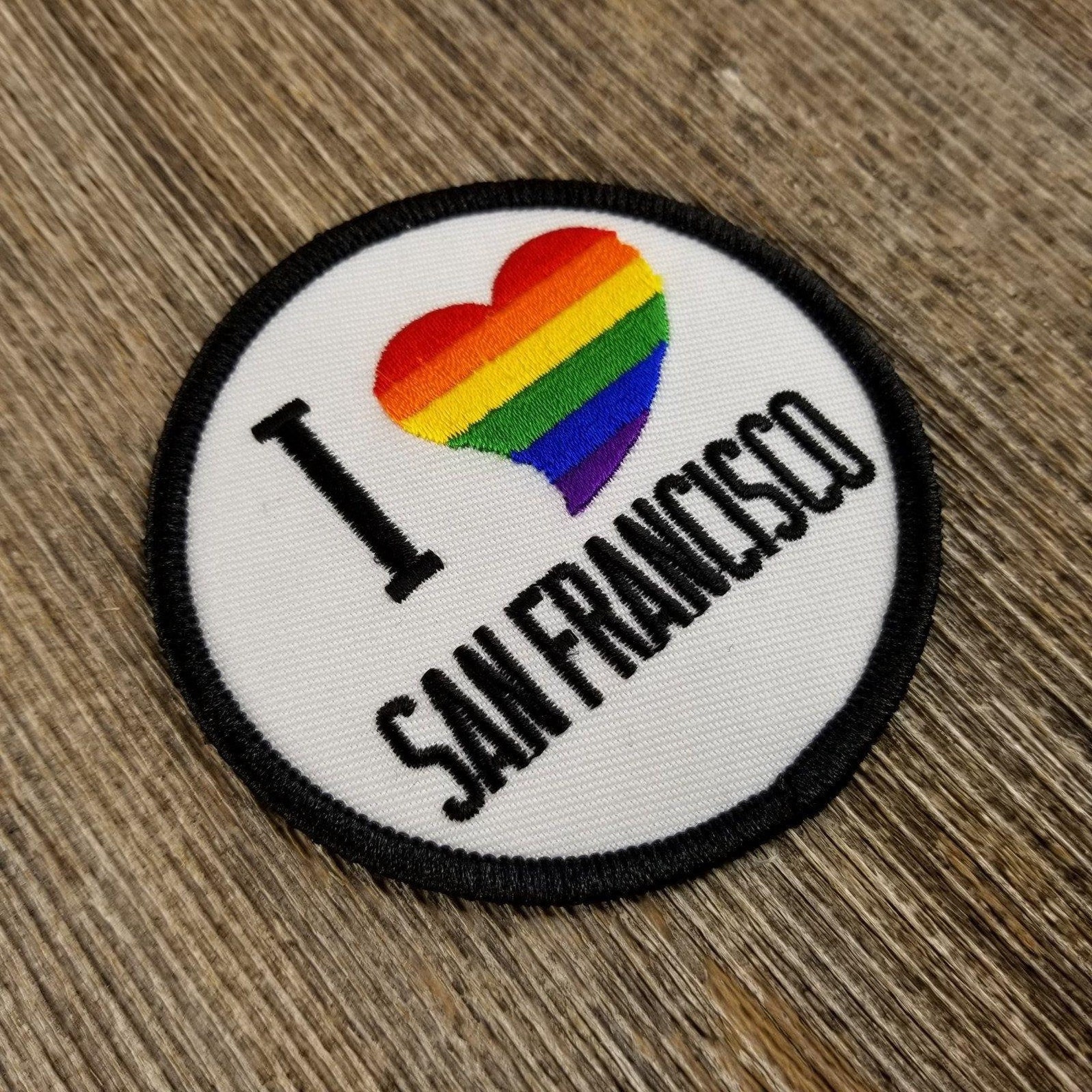 San Francisco Iron on Patch I Love SF California Souvenir | Etsy