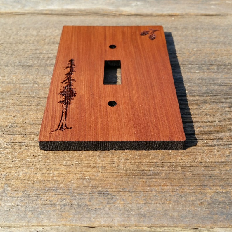 Wood Light Switch Cover Plate Rustic Home Decor California - Etsy