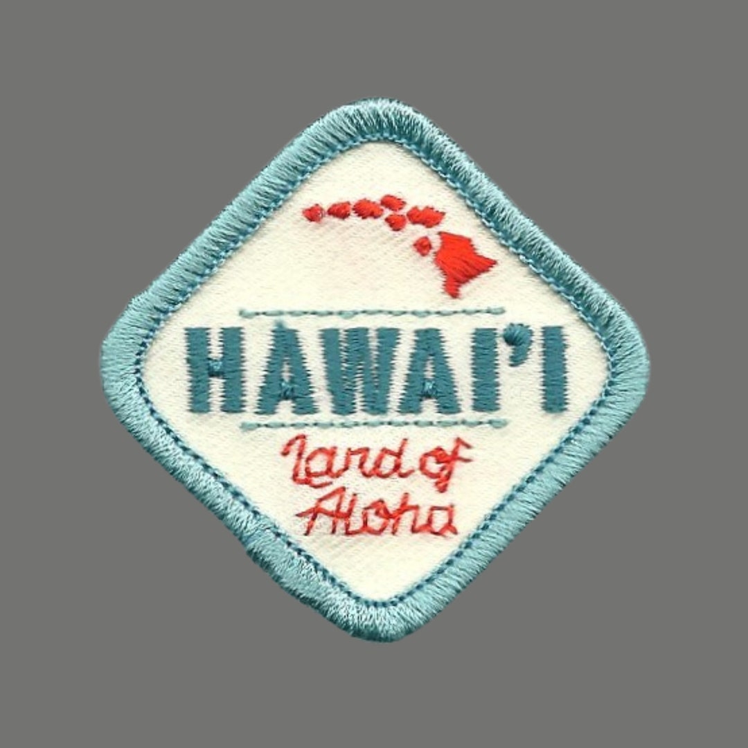 Hawaii Patch Land of Aloha HI Souvenir Aloha Hawai'i Travel Patch Iron ...