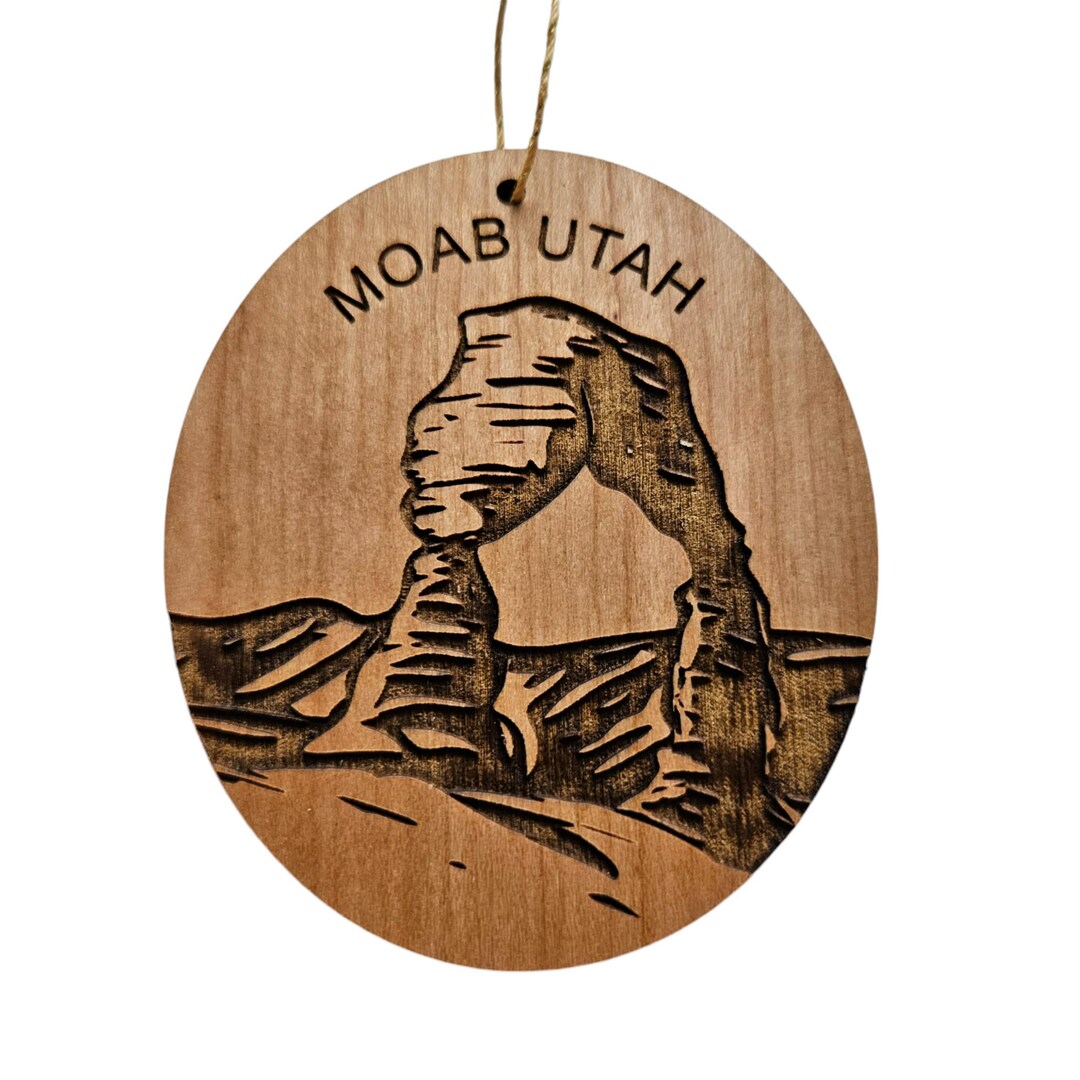 Utah Ornament - Arches National Park - Handmade Wood Ornament - UT ...