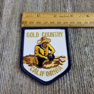 California Patch – Gold Country – Gold Miner Travel Patch Iron on Patch ...