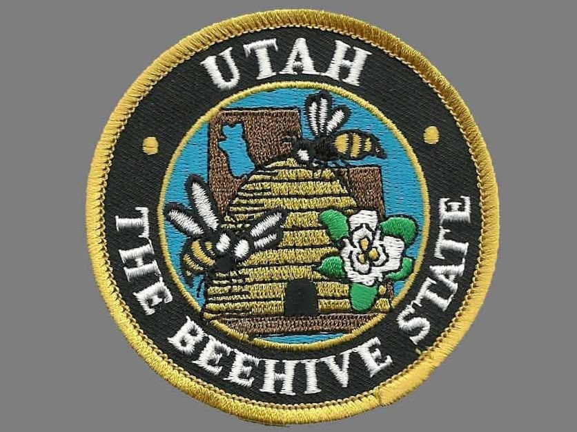 Utah Patch – Utah Beehive State - Travel Patch Iron on – UT Souvenir ...