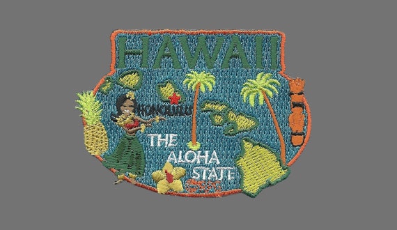 Hawaii Patch State Travel Patch HI Souvenir Embellishment or - Etsy