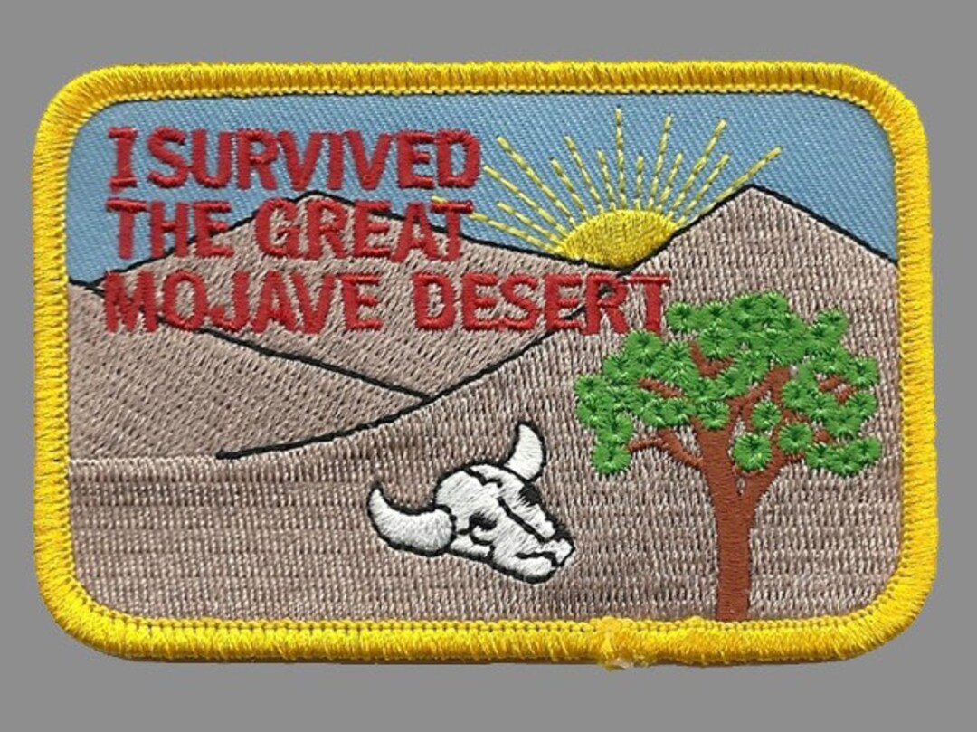 I Survived the Mojave Desert Patch Iron on Joshua Tree California ...
