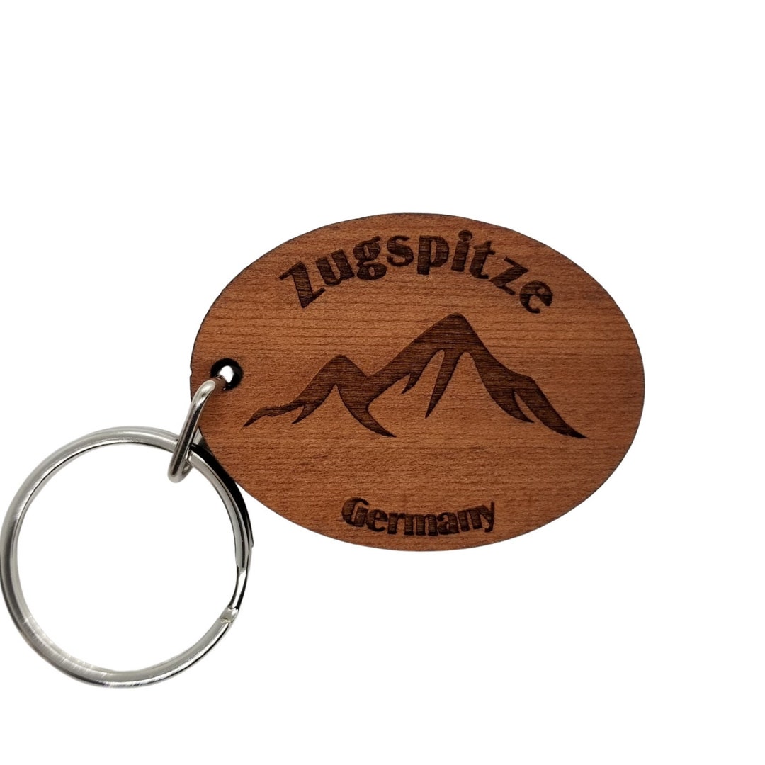 Zugspitze Germany Keychain Wood Keyring Germany Souvenir Travel Gift ...