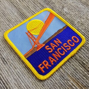 San Francisco Patch – Golden Gate Bridge – California Souvenir Iron on ...