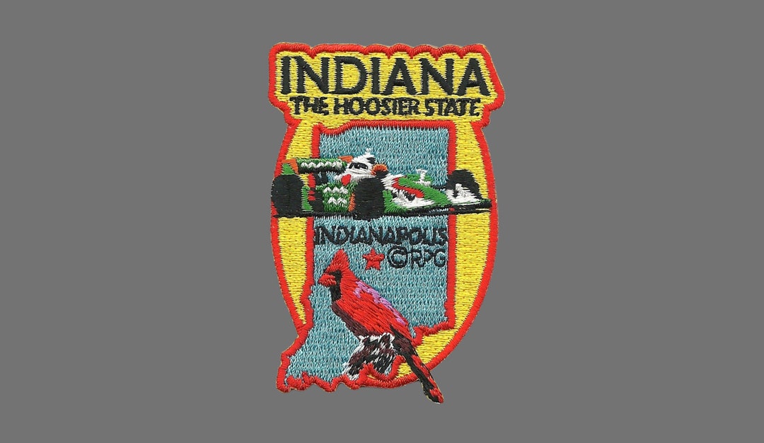 Indiana Patch – State Travel Patch IN Souvenir Embellishment or ...