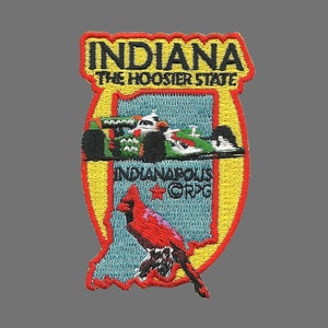 Indiana Patch State Travel Patch IN Souvenir Embellishment or Applique ...