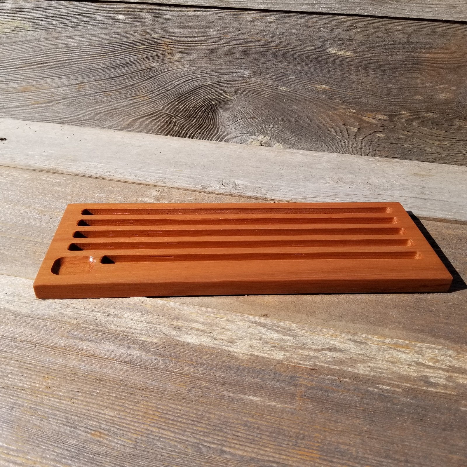 Domino Rack Tray Holder Holds 25 Dominoes Game California Redwood ...