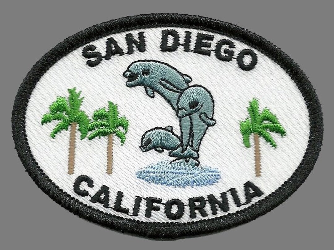California Patch – San Diego – Dolphins – Palm Trees – California ...