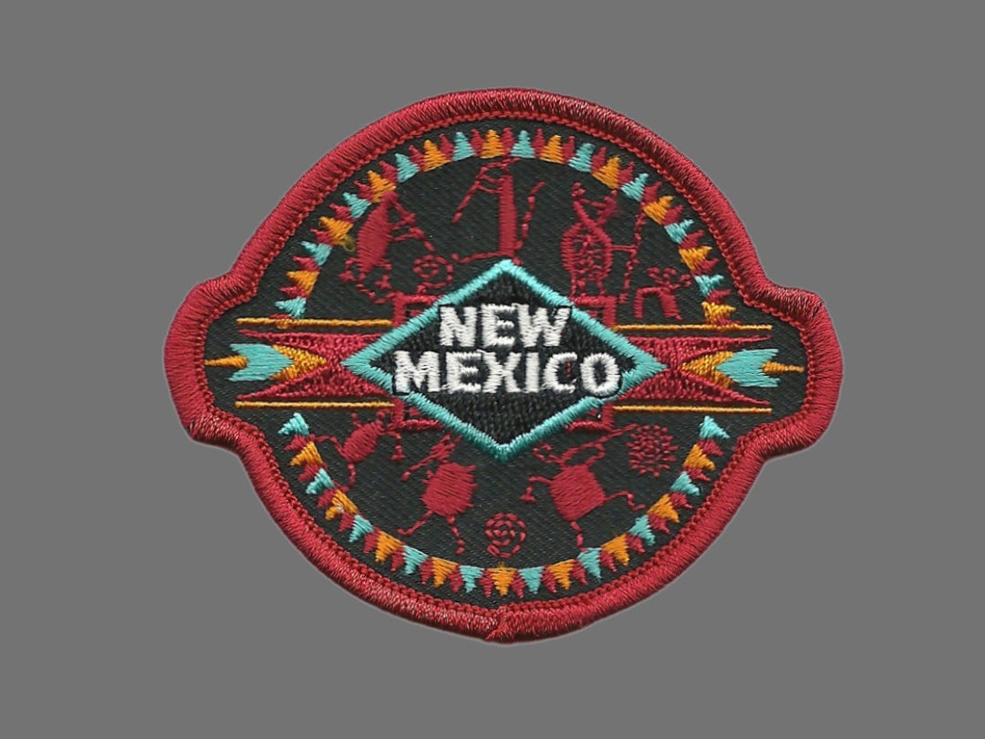 New Mexico Patch – Southwestern Aztec Tribal – Travel Patch NM Souvenir ...