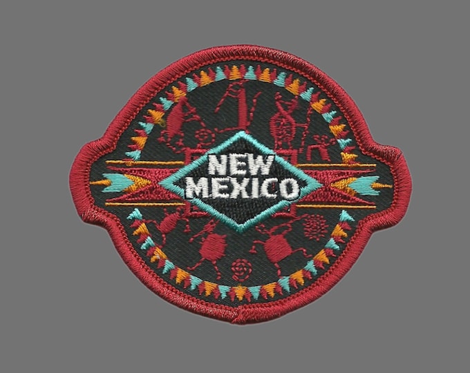 New Mexico Patch – Southwestern Aztec Tribal – Travel Patch NM Souvenir ...