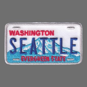 Seattle Patch – the Evergreen State – WA License Plate Washington Patch ...