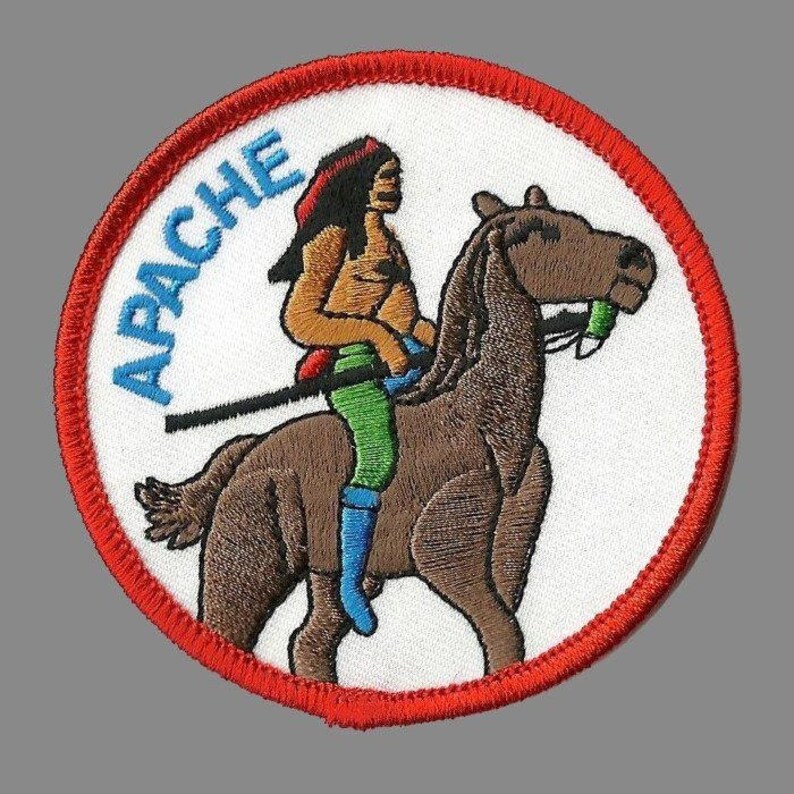 Apache Patch Native American Indian Iron on Horse Rider 3 - Etsy