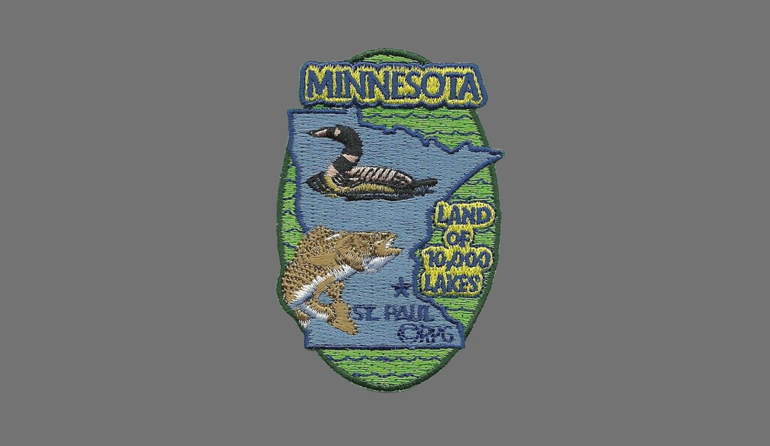 Minnesota Patch – State Travel Patch MN Souvenir Embellishment or ...