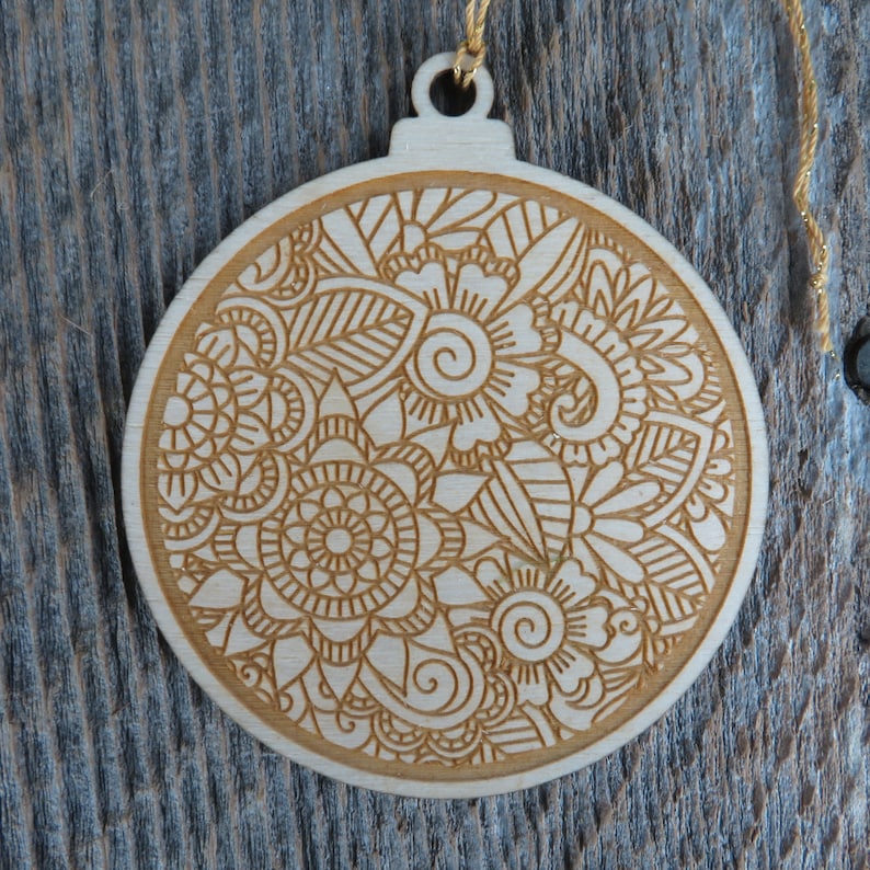 Color Your Own Wood Art ONLY DIY Wood Ornament - Adult Coloring Project ...