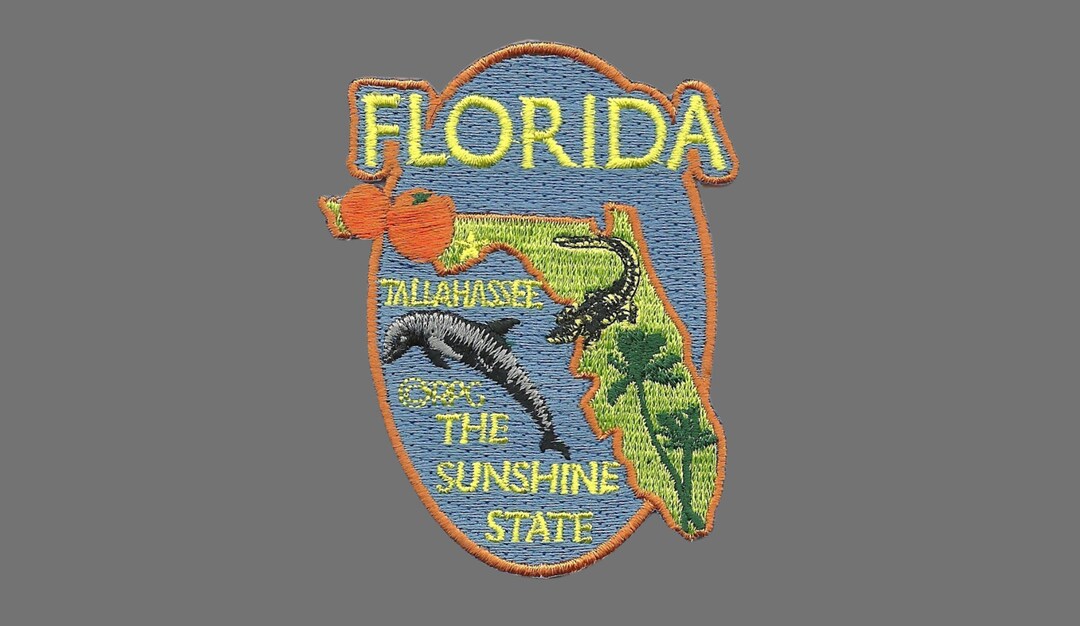 Florida Patch – State Travel Patch FL Souvenir Embellishment or ...