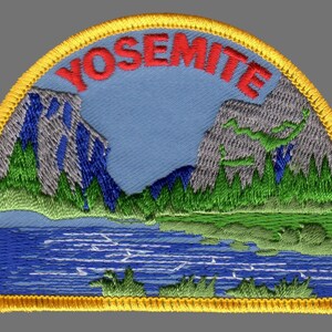 Yosemite Iron on Patch - Half Dome El Capitan - Travel Patch Yosemite ...