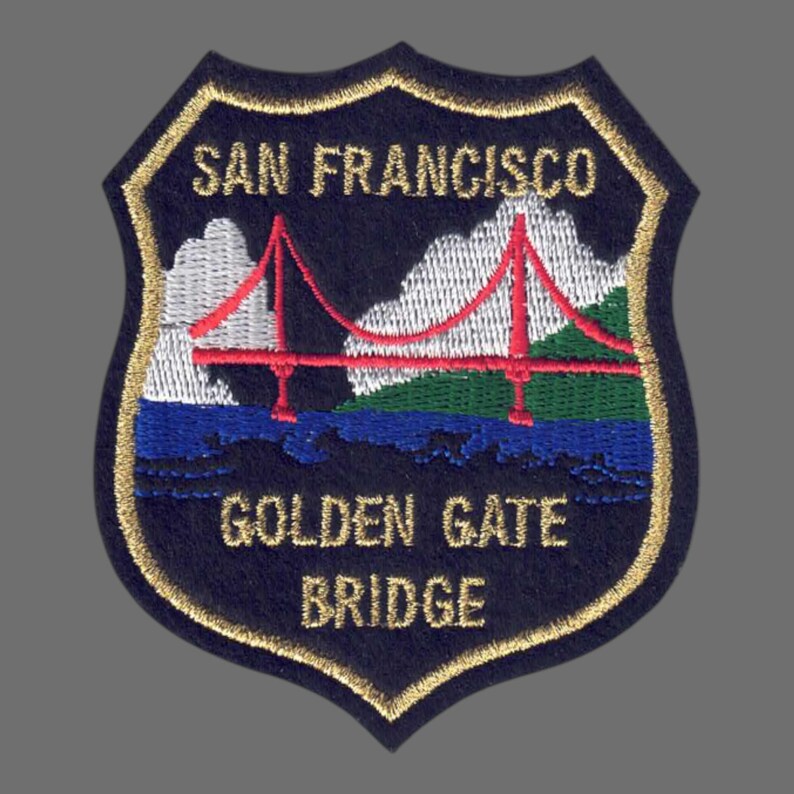 San Francisco Patch – Golden Gate Bridge – California Souvenir - Etsy
