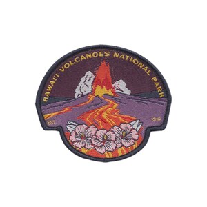 Hawaii Patch – Hawaii Volcanoes National Park - Travel Patch – Souvenir Patch 3.2" Iron on Sew ...
