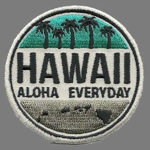 Hawaii Patch HI Souvenir Aloha Everyday Travel Patch Iron | Etsy