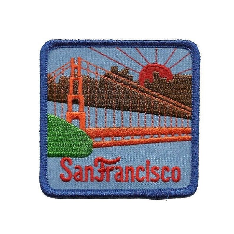 San Francisco Patch Skyline Golden Gate Bridge - Etsy