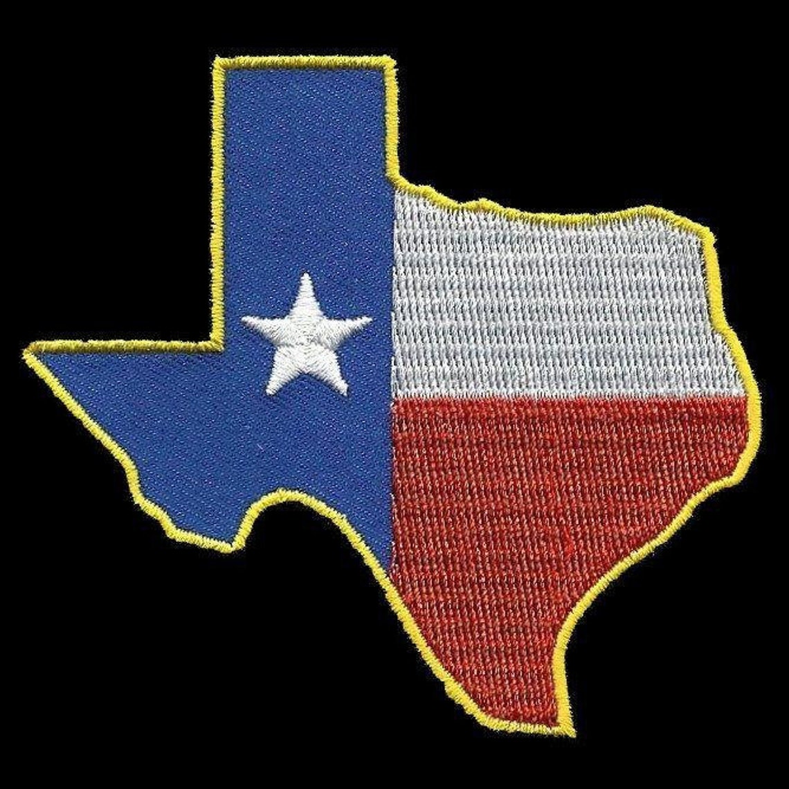 Texas Patch TX Flag State Shape Lonestar Texas Souvenir | Etsy