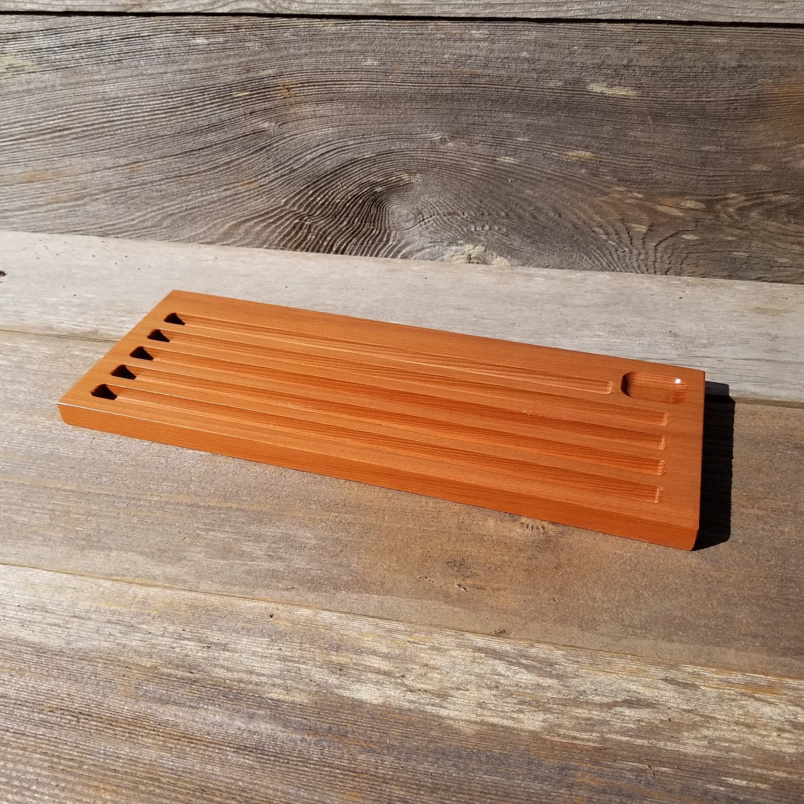 Domino Rack Tray Holder Holds 25 Dominoes Game California Redwood ...