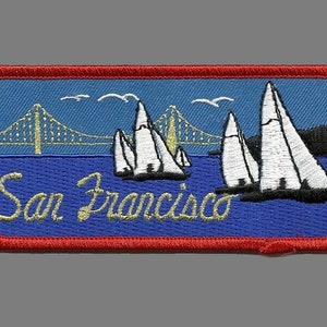 San Francisco Patch Golden Gate Bridge California Souvenir Iron on ...