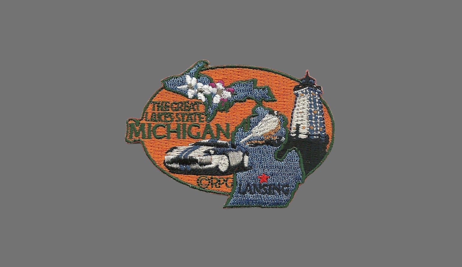 Michigan Patch MI State Travel Patch Souvenir Applique - Etsy
