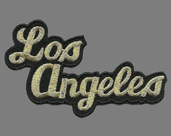 Oregon Coast Patch Script Cursive Font Black and Gold Travel Patch Iron ...